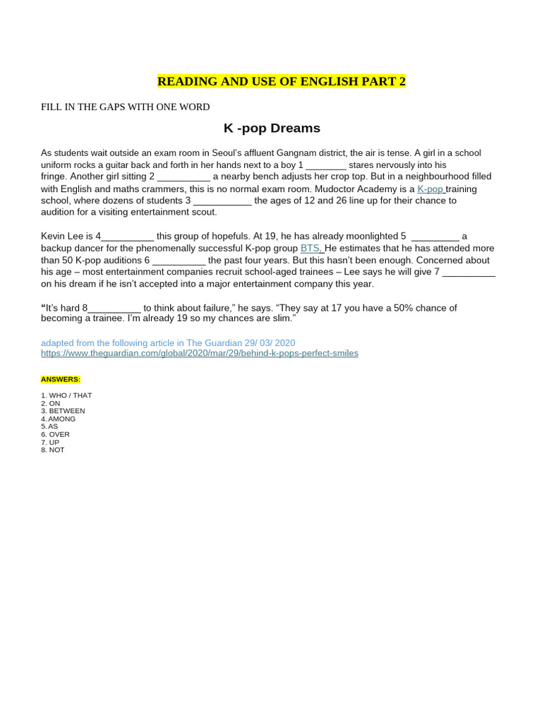 c1 Advanced Reading Uoe Part 2 | PDF