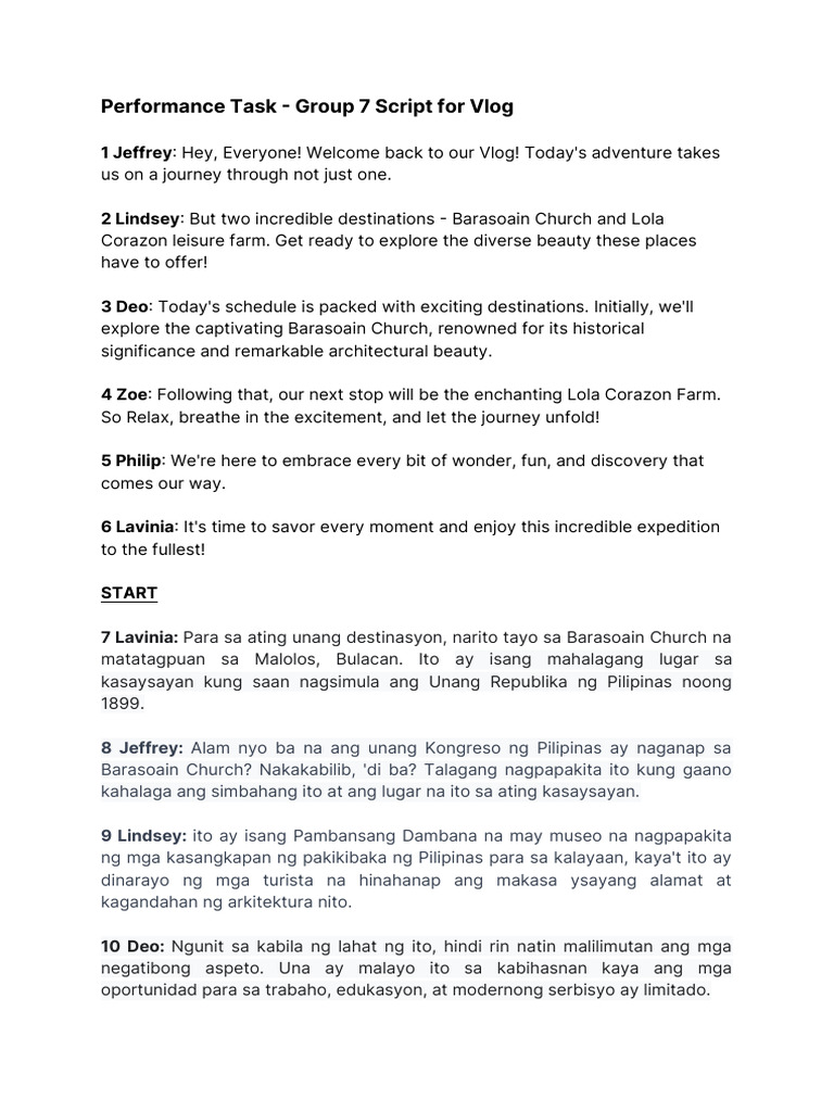 intro script - Copy - Copy | PDF