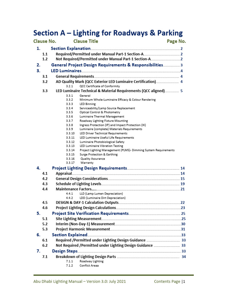 PR-402 (Lighting Design Manual) | PDF