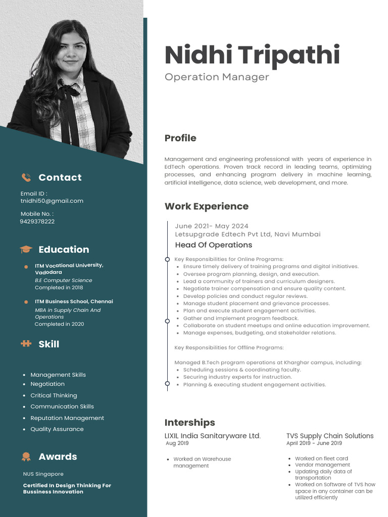 Nidhi Resume | PDF