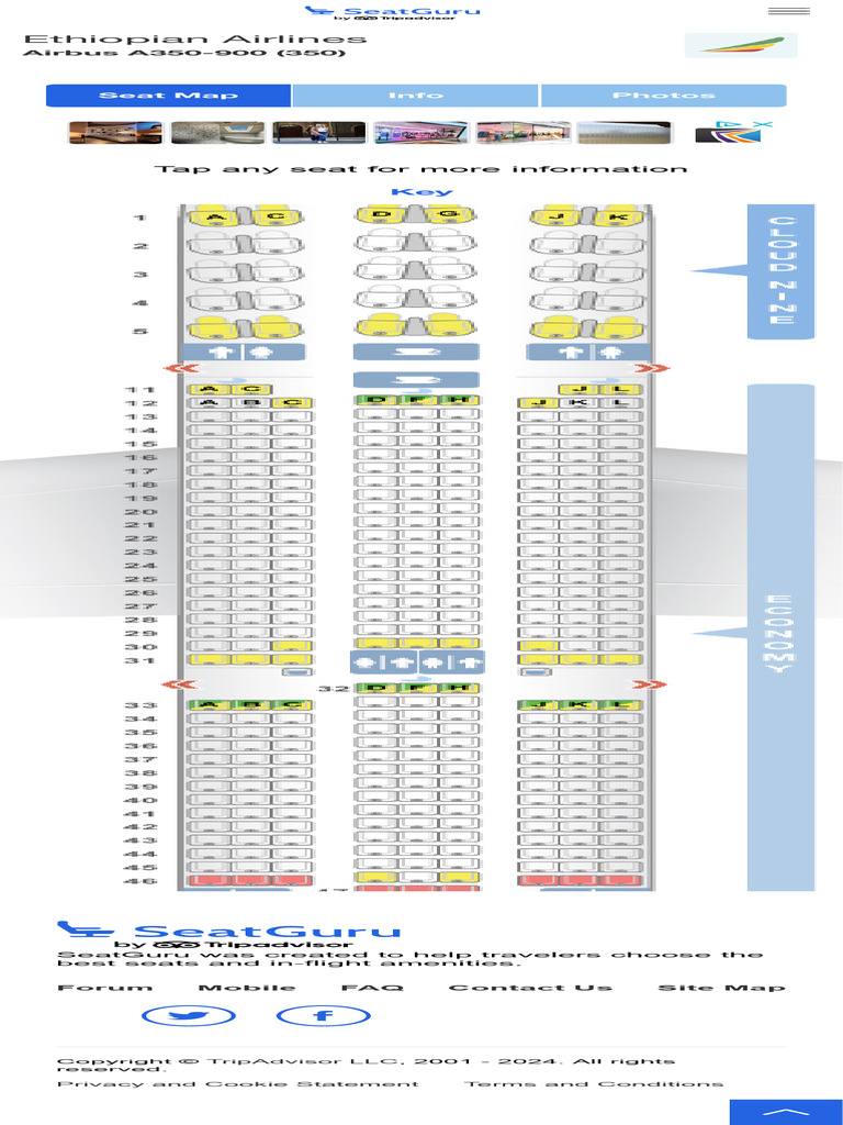 SeatGuru Seat Map Ethiopian Airlines - SeatGuru | PDF