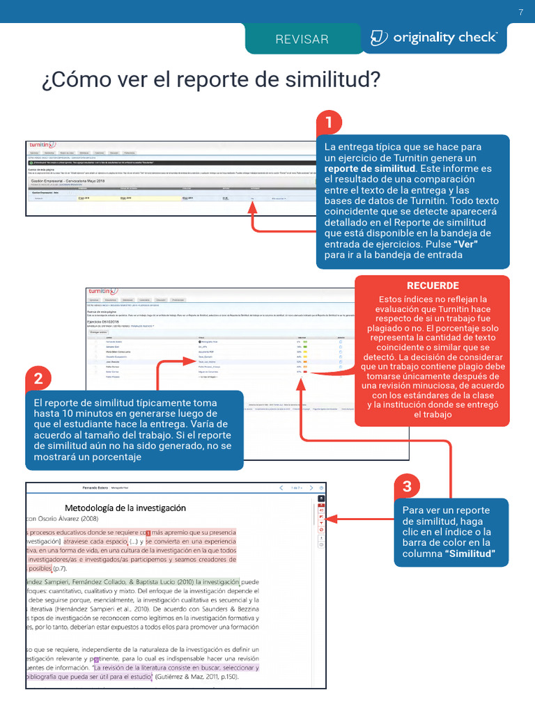 Como Ver Reporte de Similitud Guia Tunintin para El Estudiante | PDF ...