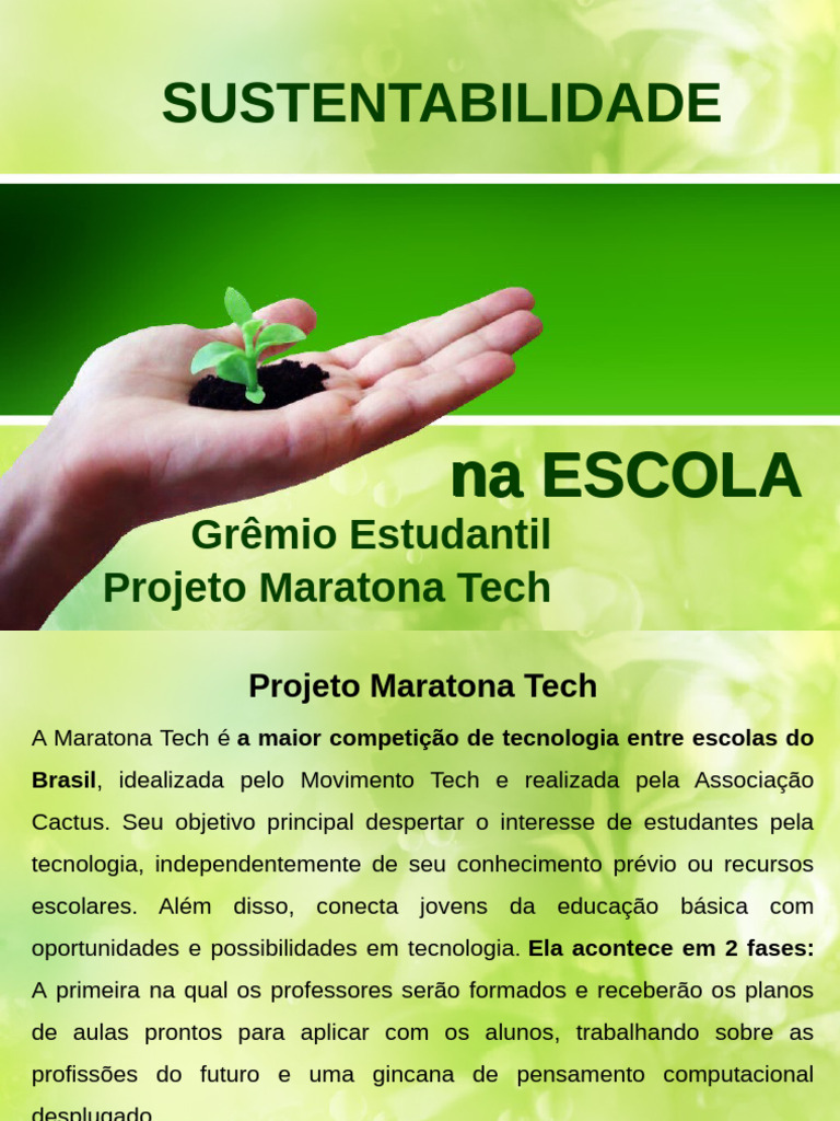 Sustentabilidade na escola[1] | PDF