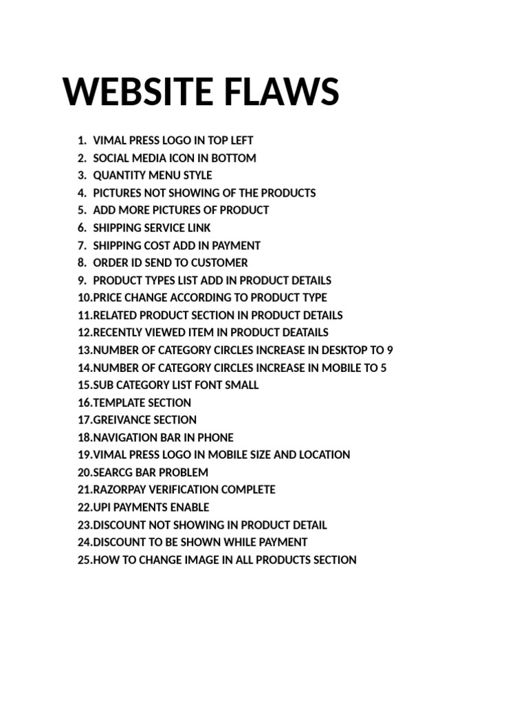 Website Flaws 1 | PDF