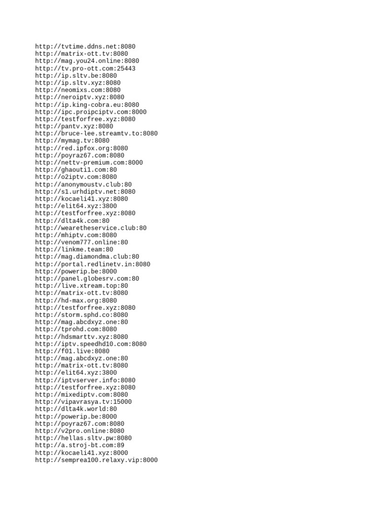Url List For Scans | PDF