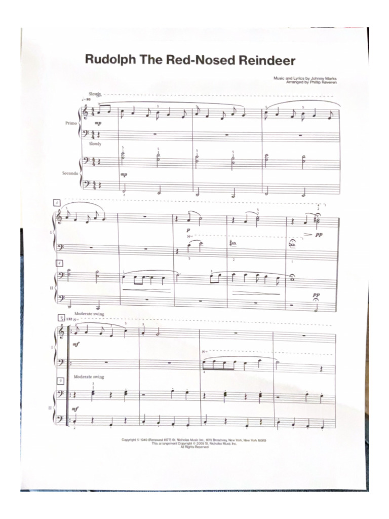 Rudolph The Red-Nosed Reindeer | PDF