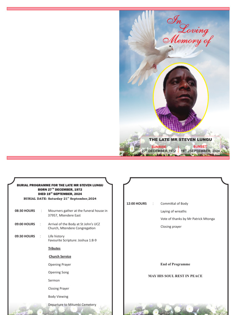 Burrial Programme | PDF