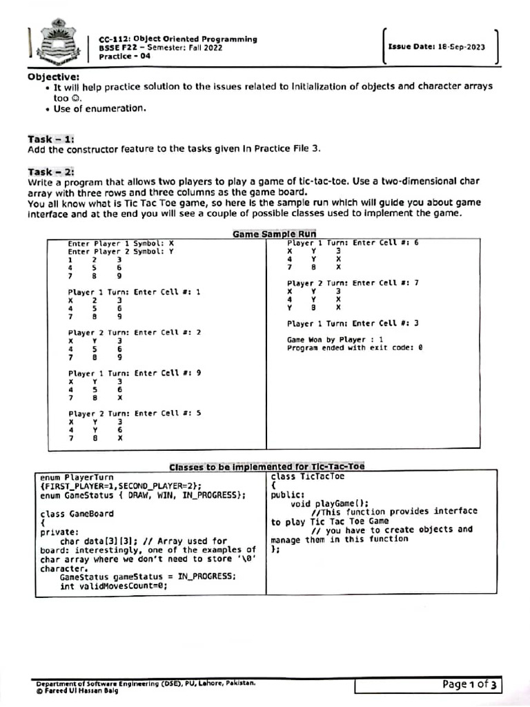 OOP Practice 04 | PDF