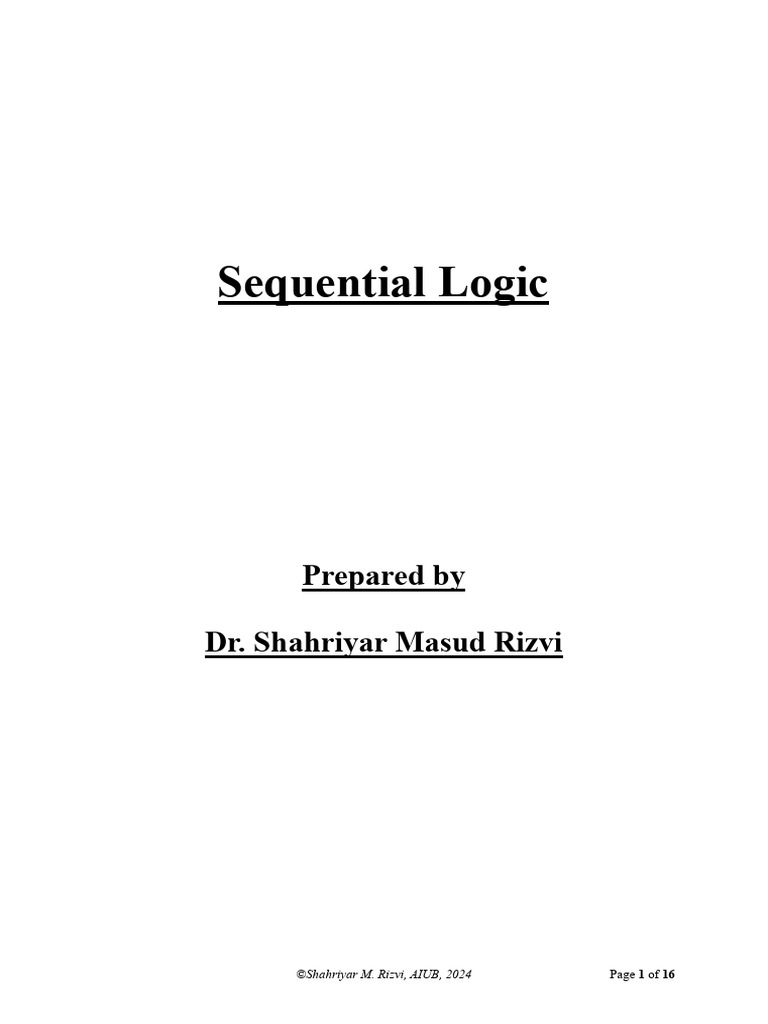 Sequential Logic STA | PDF