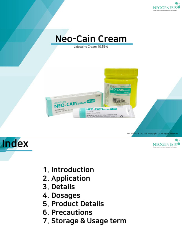Neo-Cain Cream (EN) | PDF
