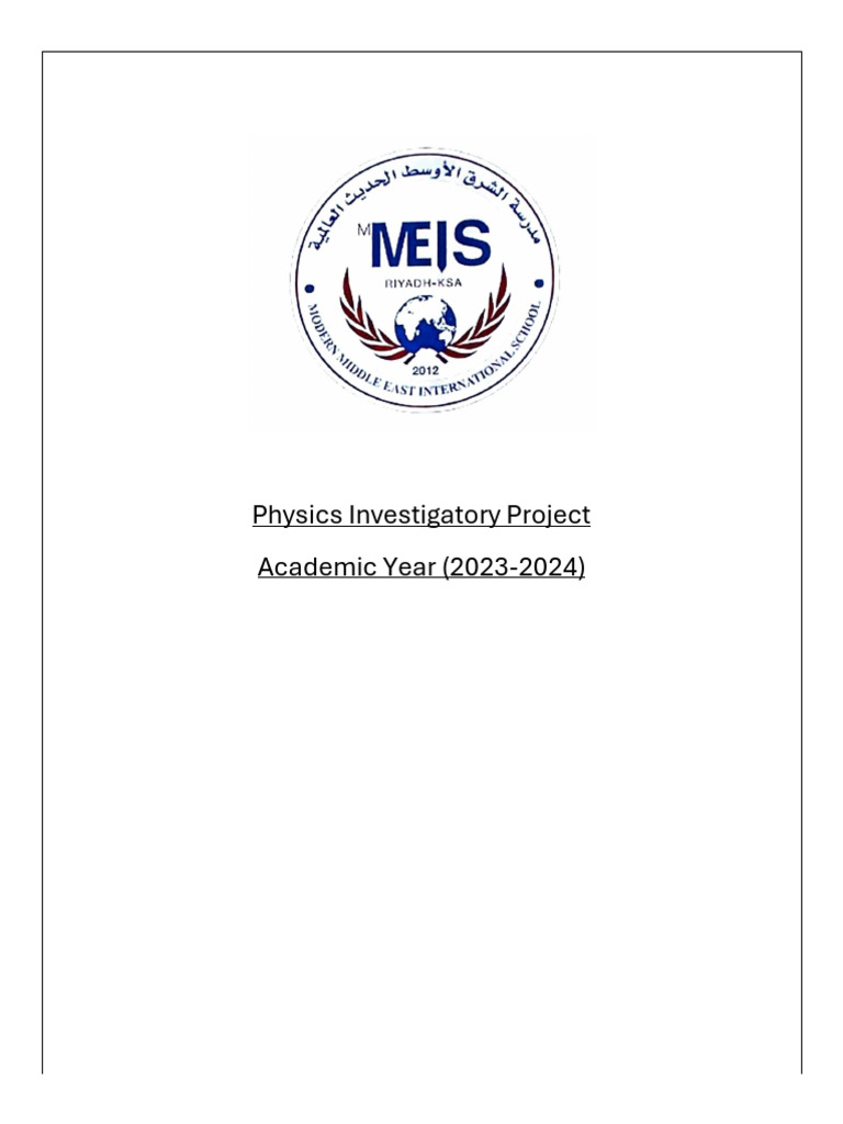 Modern Middle East International School | PDF