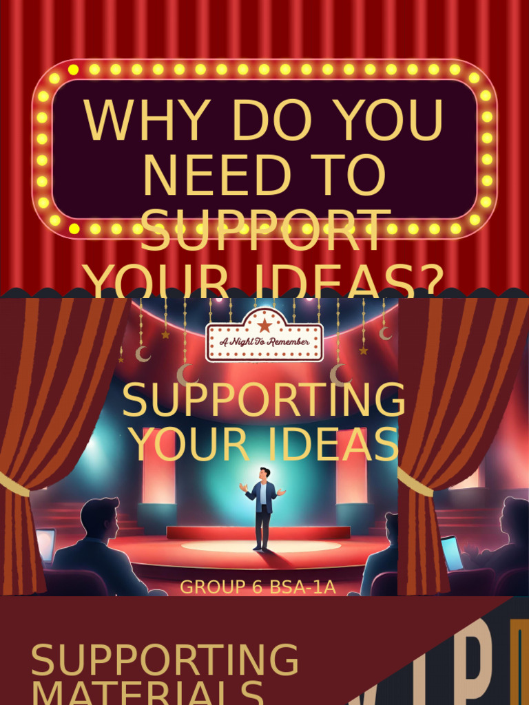 Importance of Supporting Ideas in Speeches | PDF | Public Speaking ...