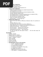 B2 First Speaking Part 2 Useful Phrases To Compare Photographs | PDF