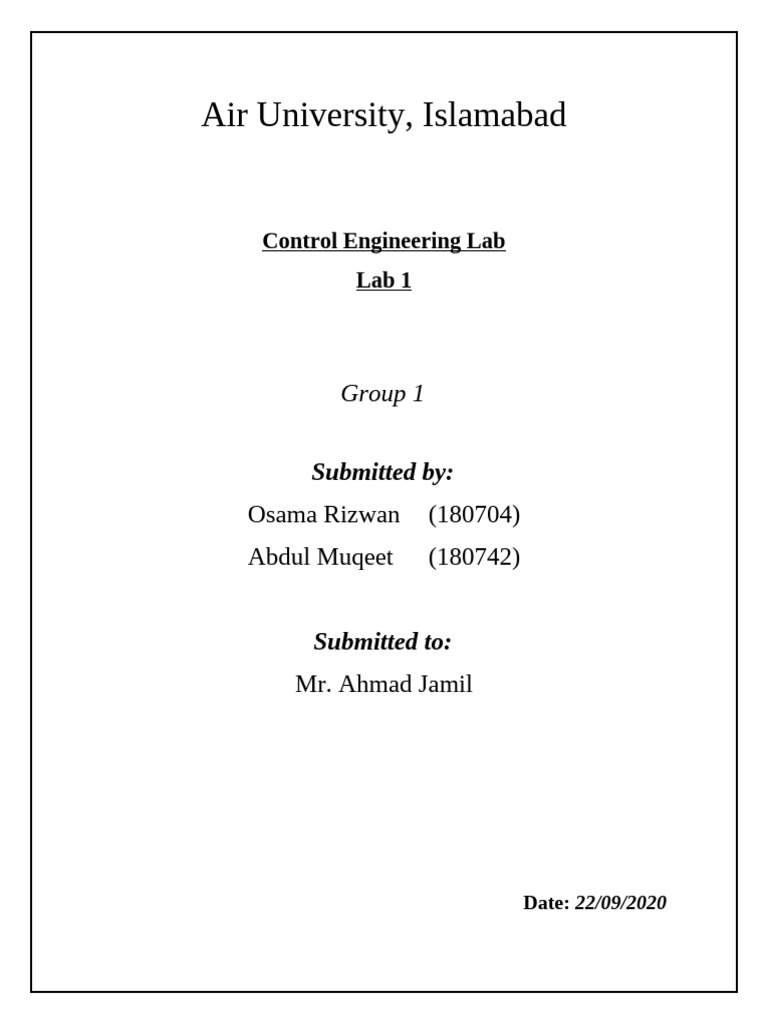Lab 1 | PDF
