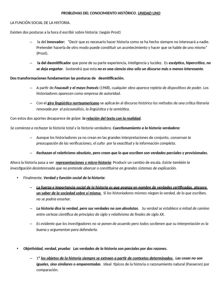 Resumen PCH Unidad 1 y 2 | PDF