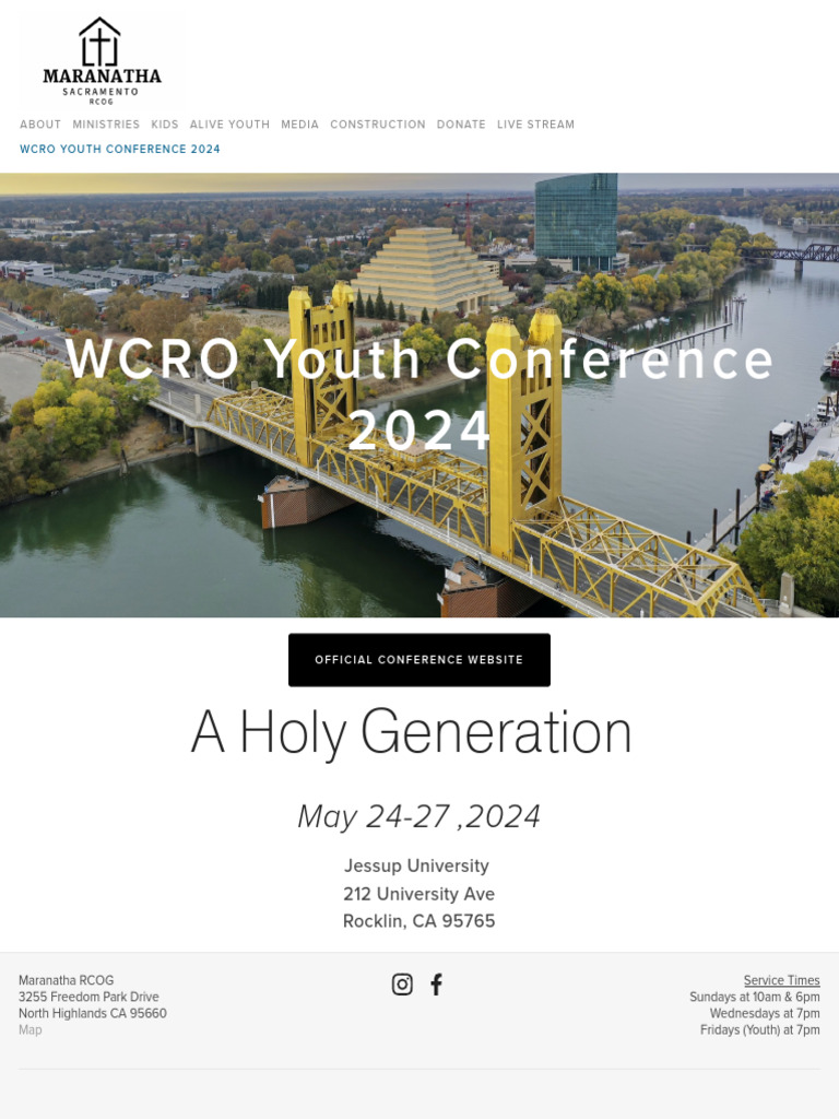 WCRO Youth Conference 2024 — Maranatha | PDF