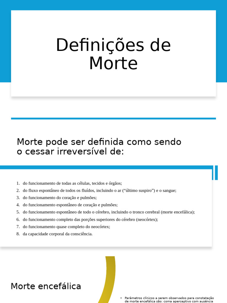 Definicoes de Morte | PDF