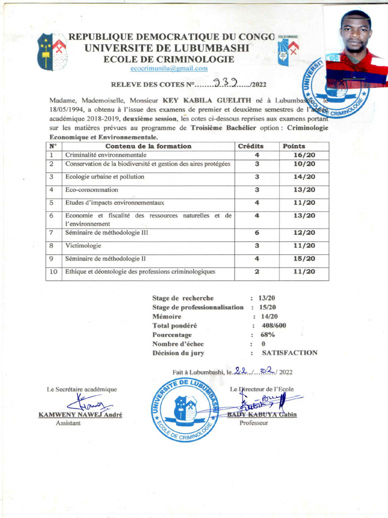 Releve de Cote | PDF