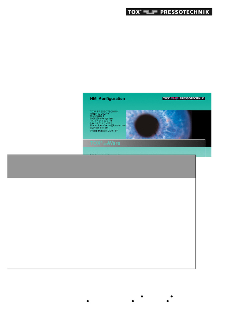 TOX Manual TOXsoftWare-HMI-Config en | PDF