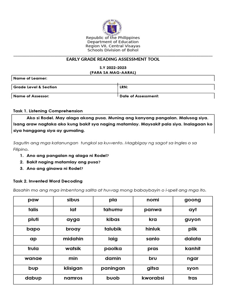 Learners Tool Filipino 2 | PDF