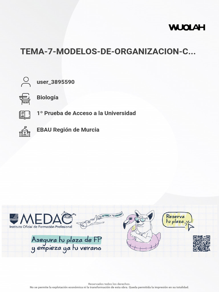 Tema 7 Biología | PDF