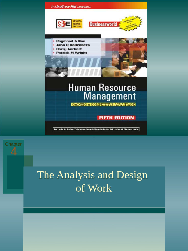 4 Analysis and Design of Work | PDF