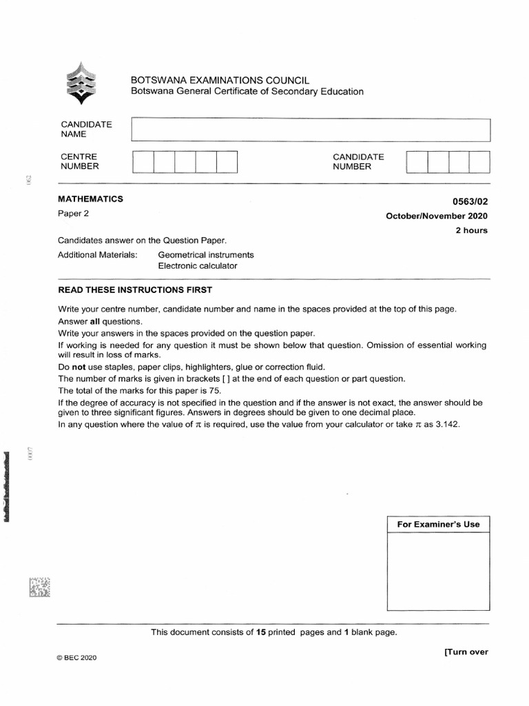 Paper 2 2020 | PDF