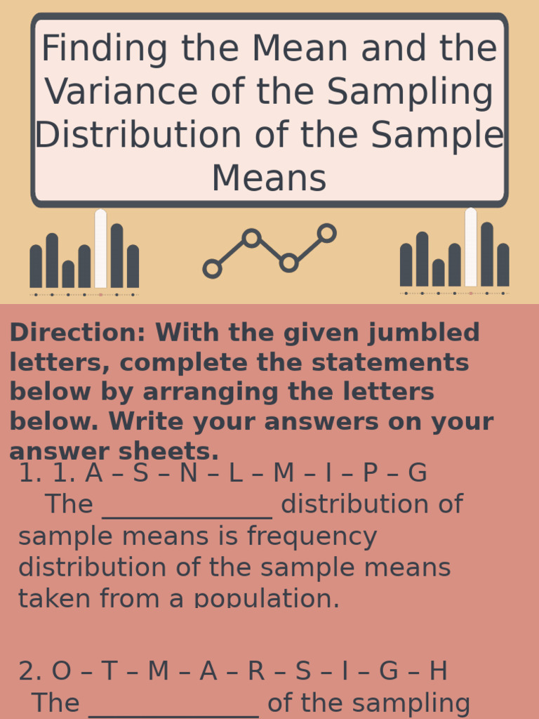 Finding The Mean And The Variance Of The Sampling Distribution Of The Sample Means Pdf