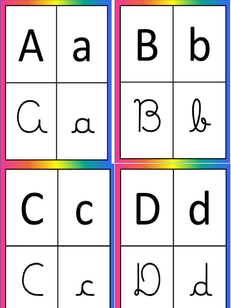 Abecedario 4 Letras | PDF