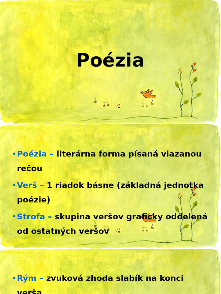 Poézia - Úvod | PDF