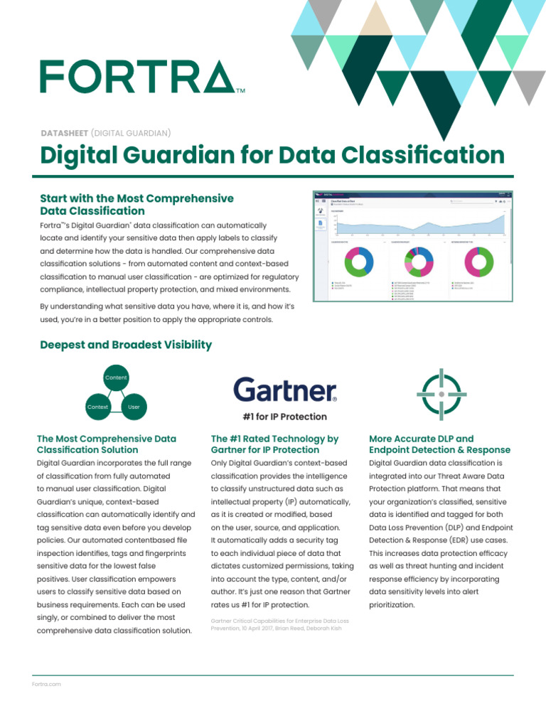 Fta DG Digital Guardian For Data Classification Ds | PDF
