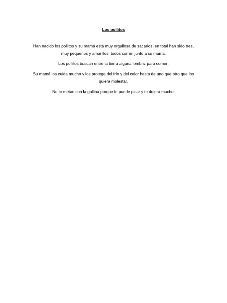 Los Pollitos | PDF