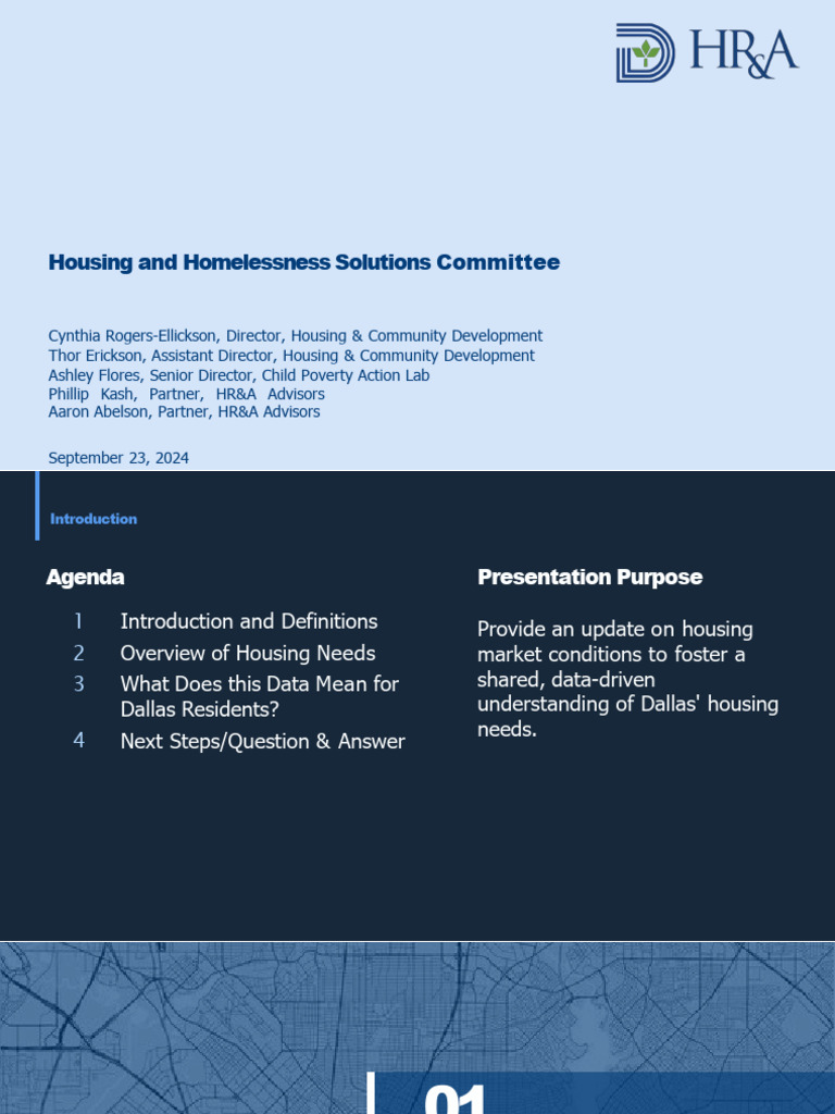 Dallas Housing Needs Overview 2024 | PDF | Affordable Housing | Section ...