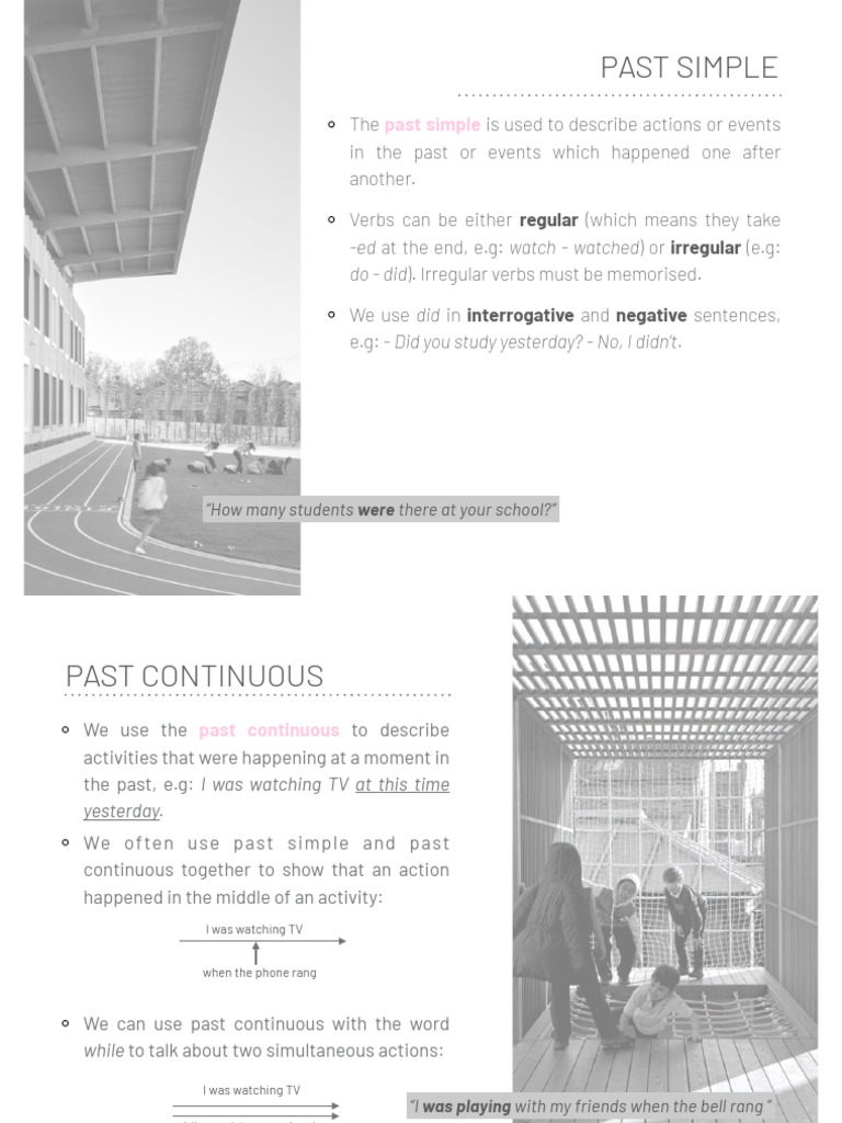 past simple and continuous - B1 | PDF
