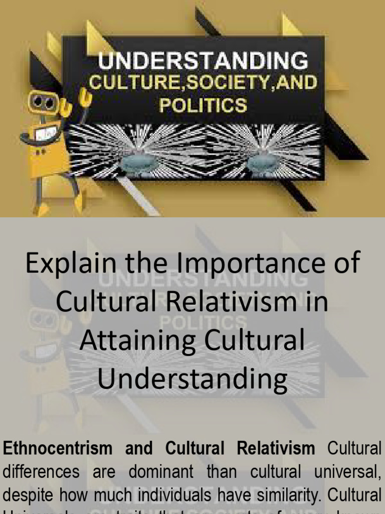 Ucsp Lesson 3 Cultural Relativism | PDF