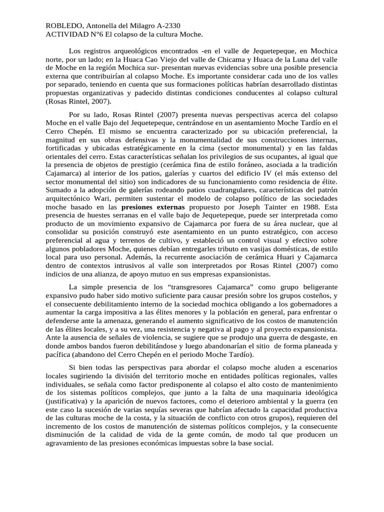 Colapso Moche | PDF