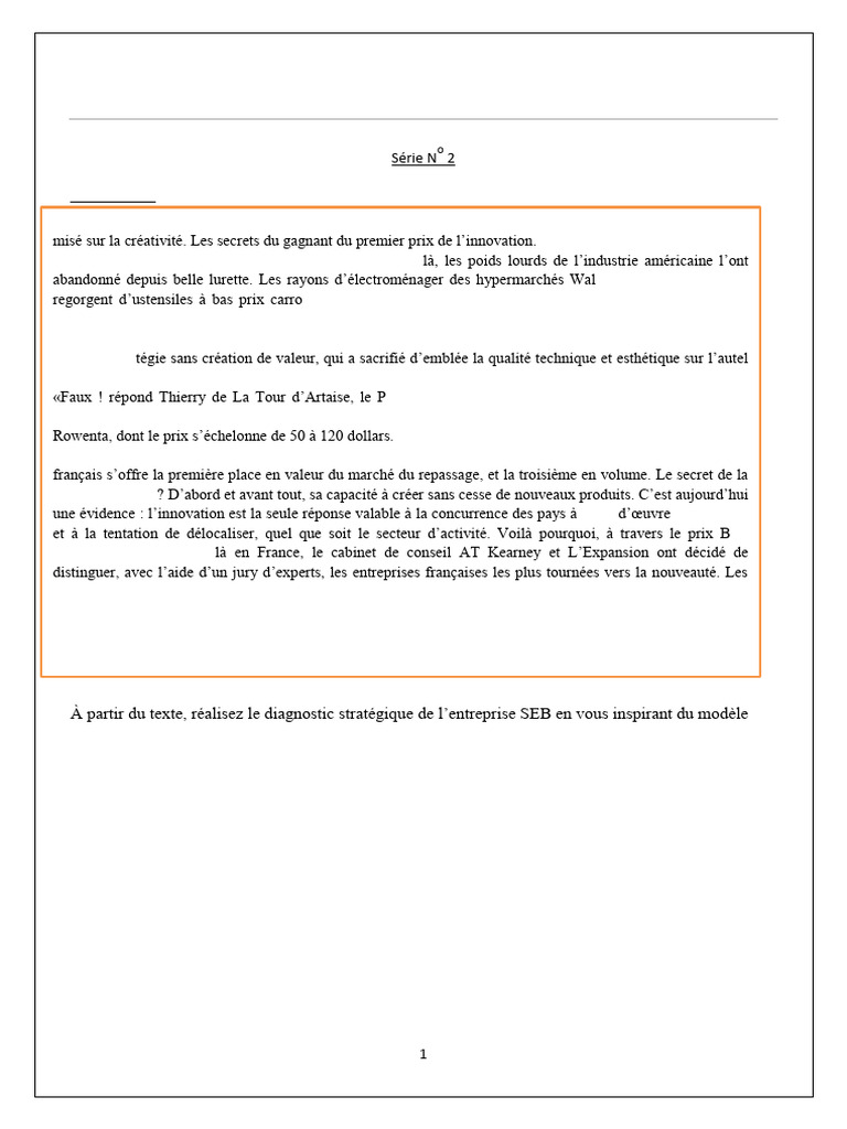 Serie Orga 2 Eme N 2 Correctionj | PDF