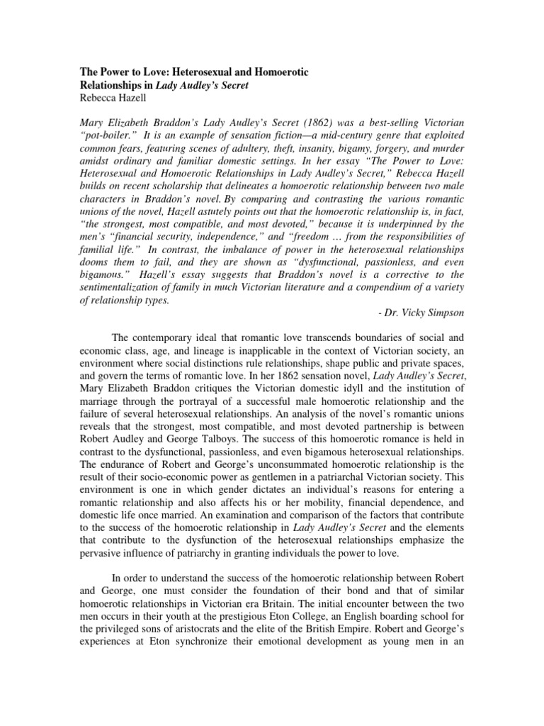 Lbennett, Rebecca Hazell Essay-Pages | PDF | Romance (Love) | Mary ...