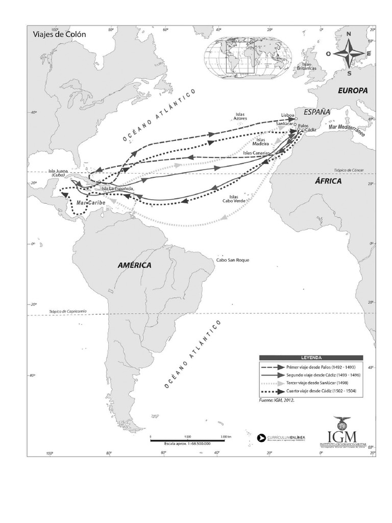 Viajes de Colon | PDF