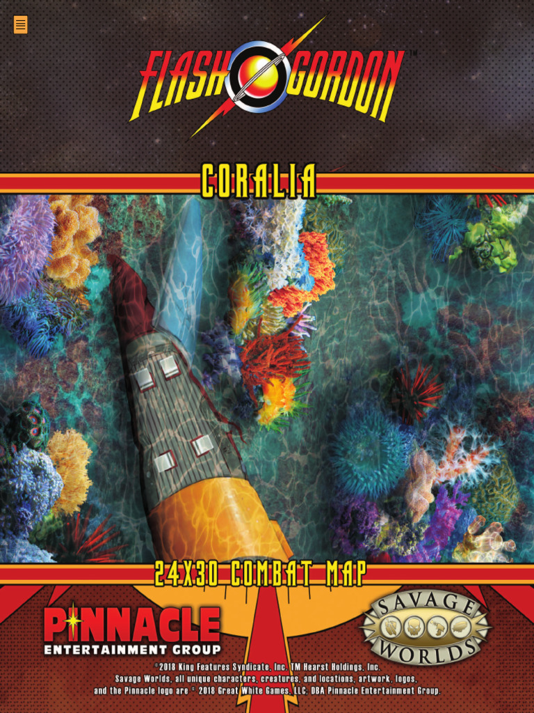 Flash Gordon - Combat Map - Coralia | PDF