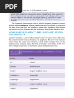 Lymphatic Terms | PDF