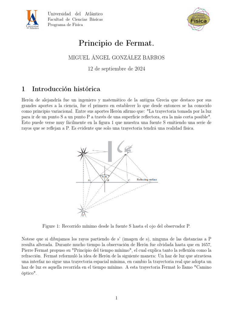 Principio de Fermat | PDF