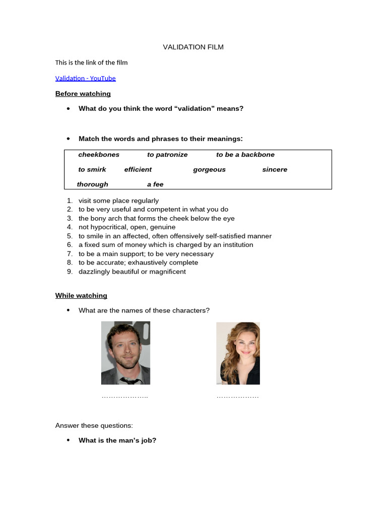 Unit 2 Videoforum Validation Film | PDF