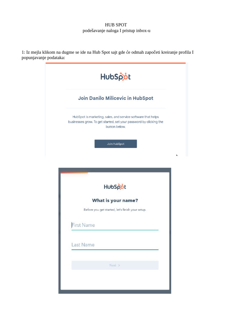 Hub Spot Podešavanja I Inbox | PDF