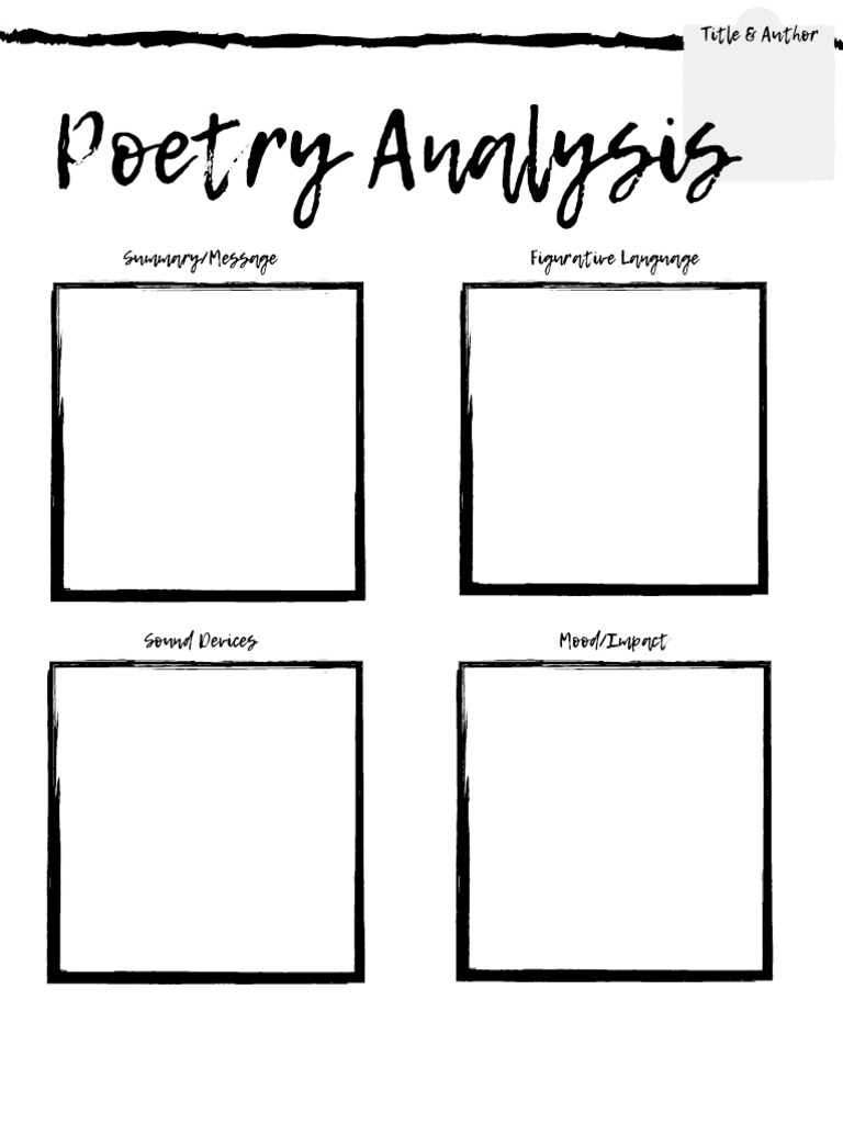 Poetry Analysis | PDF