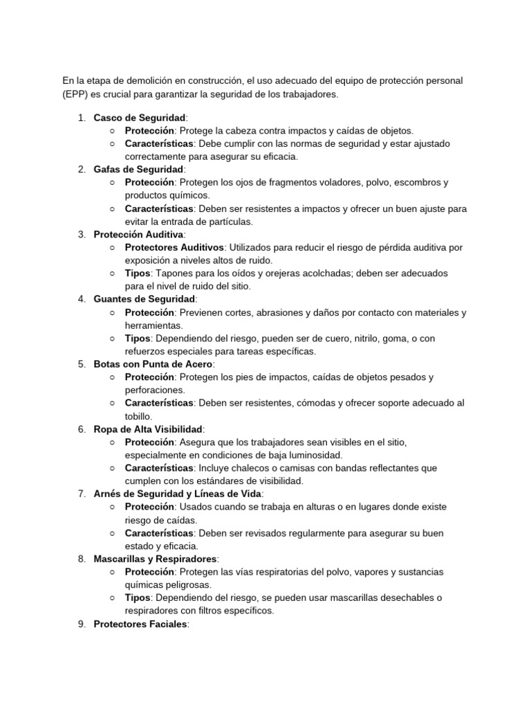 Epp de Costrucion | PDF