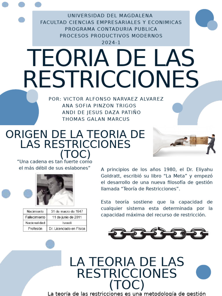 Teoria de Las Restricciones | PDF