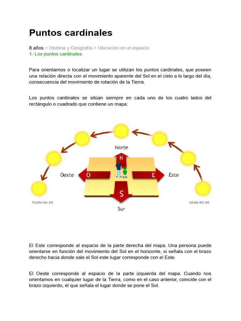 Puntos Cardinales | PDF | Navegación