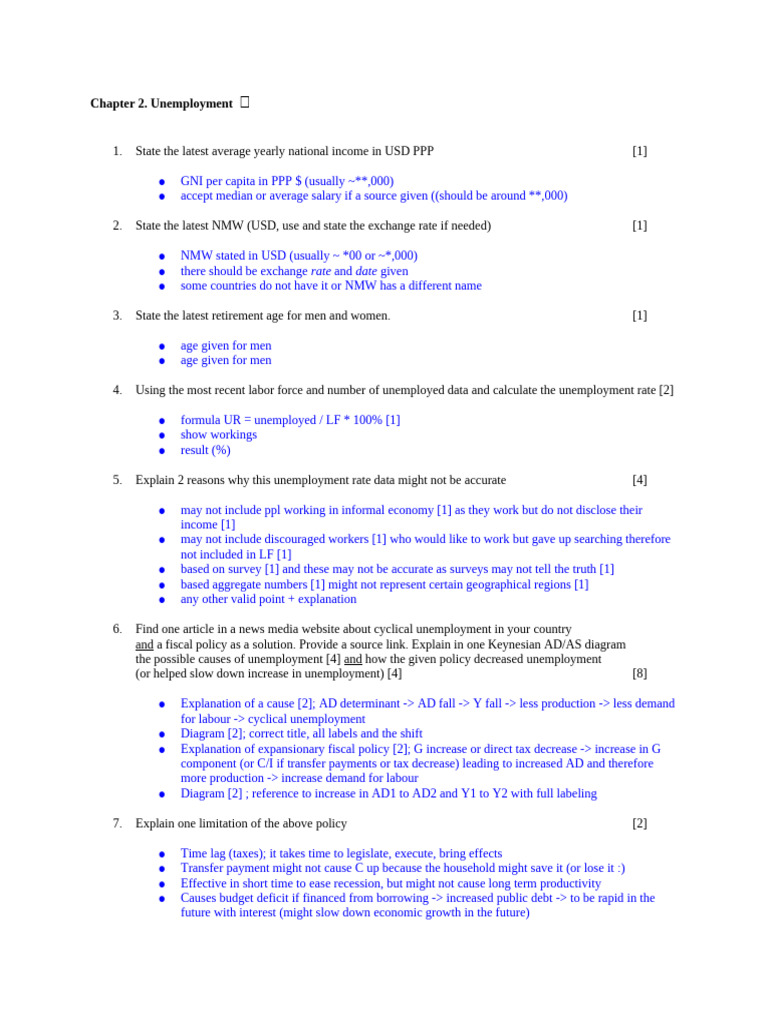 Country Project (Answers) | PDF | Inflation | Deflation