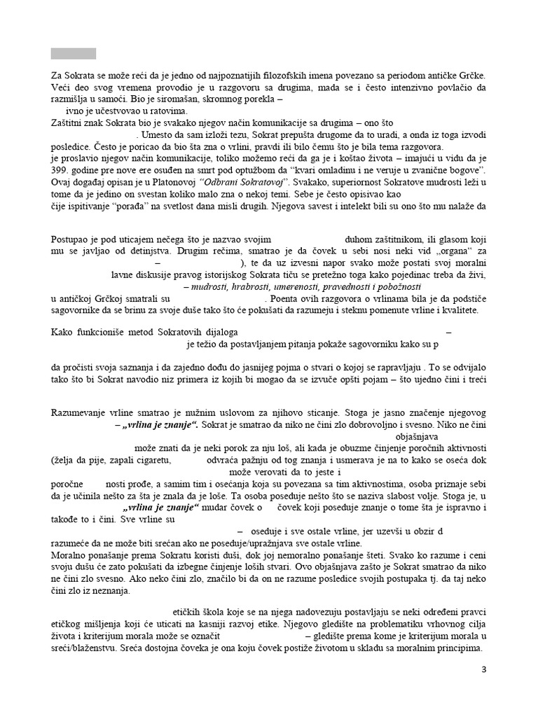 Casovi 5-6 - Sokrat Sofisti | PDF